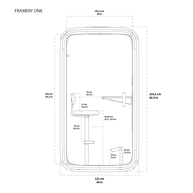 Acoustic Pods/Booths - FRAMERY ONE - B2B Office Interiors