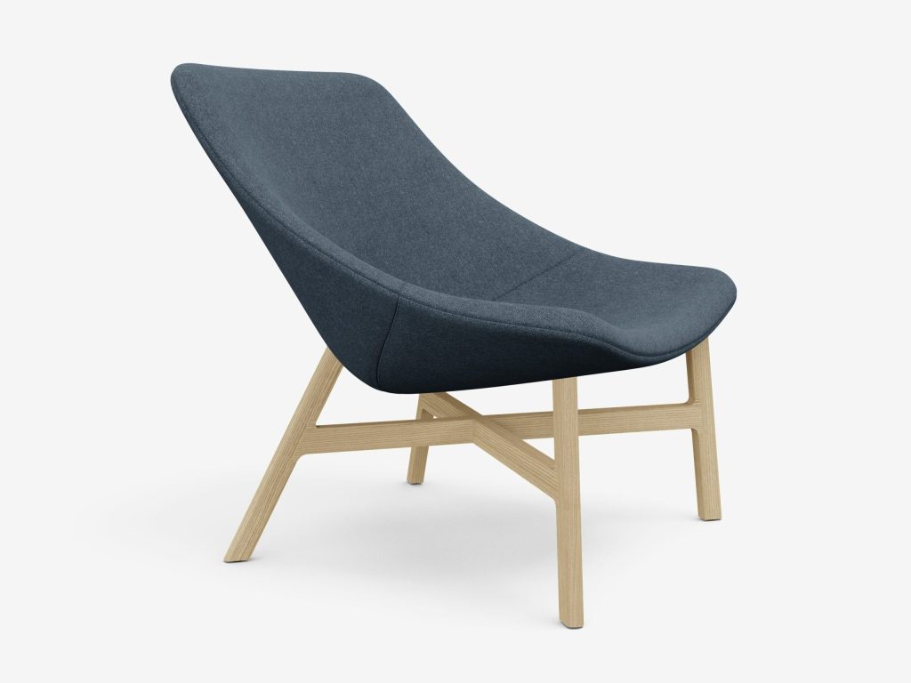 Noti Mishell Armchair With Wooden Legs - B2B Office Interiors