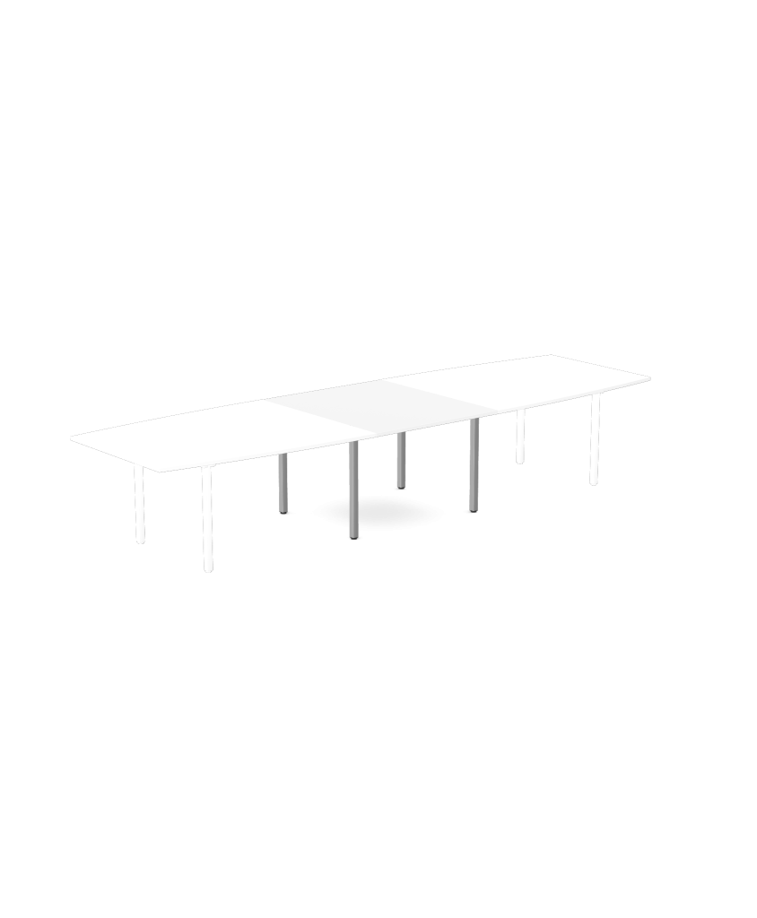 C-Sense Add-On Section For Curved Meeting Table - B2B Office Interiors